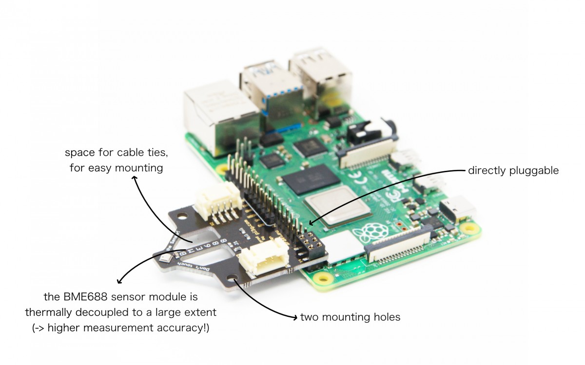 BME688 breakout board - pi3g.com