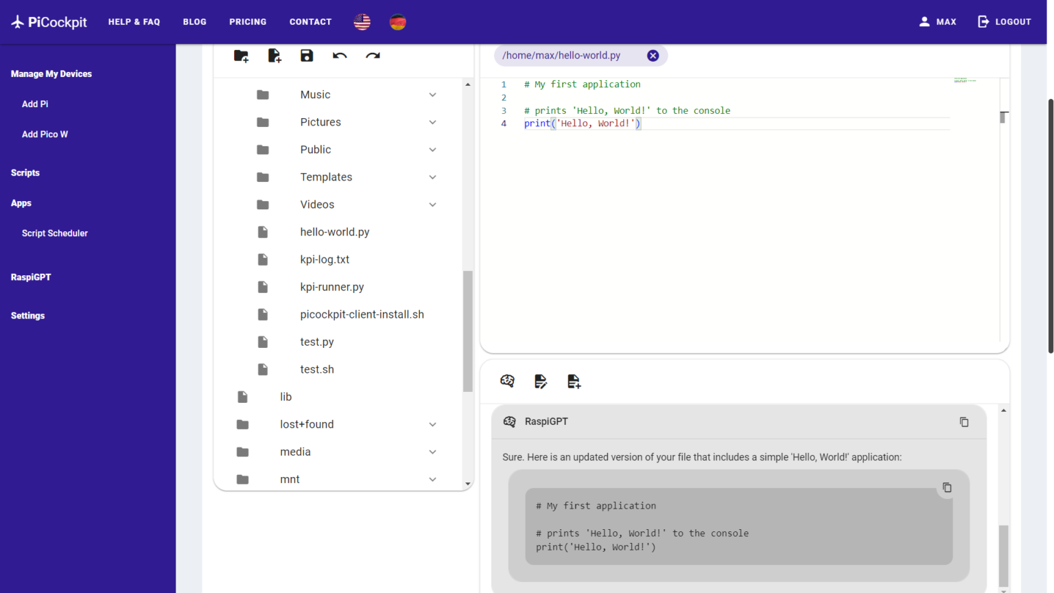 PiCockpit: Innovative Web Solution for Managing Multiple Raspberry Pis - pi3g.com